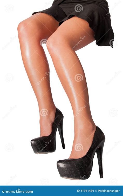 Beautiful Girl Legs Stock Image Image Of Wearing Background 41941489