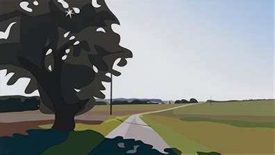Julian Opies Landscapes At The Krobbath Gallery