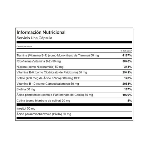 Gnc B Complex 50 180 Cápsulas Precio Guatemala Kémik