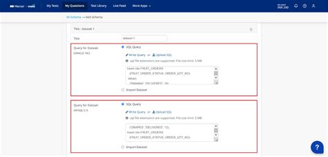 How To Create A Database Query Question Via Mercer Mettl Ui