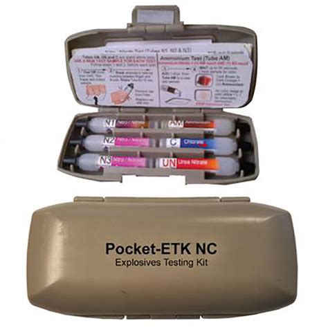Pocket Etk Nc Explosives Testing Kit 104 Case Of 10 Inert