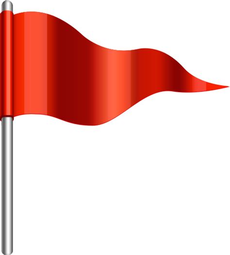 Red Flag Clip Art Small Red Flag Png Download 499553 Free
