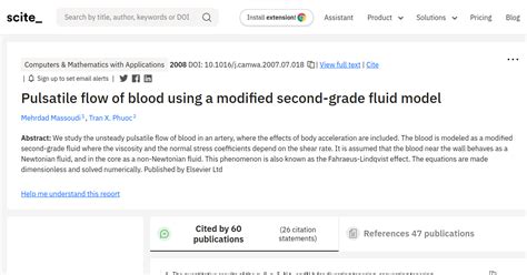 Pulsatile Flow Of Blood Using A Modified Second Grade Fluid Model Pulsatile Flow Of Blood Using A Modified Second Grade Fluid Model