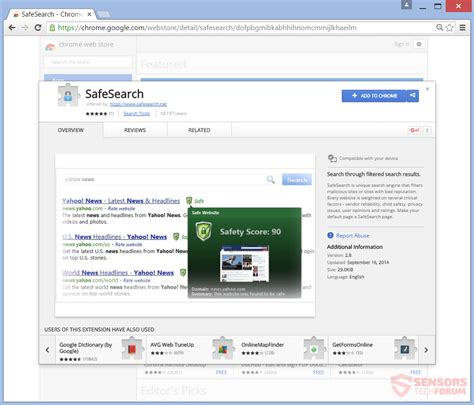 Remove SafeSearch Net Hijacker From Your PC