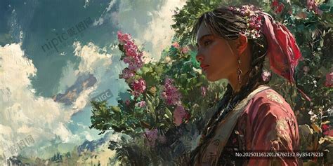 Ai创作图新疆插画女孩 原创手绘新疆少女 插画新疆女孩 维吾尔美女插画 新疆少女插画 新疆手绘新疆水彩 手绘采花女 尼泊尔海报插画水彩 Cg绘画 水彩手绘新疆 水彩新疆水彩新疆 新疆水彩新疆