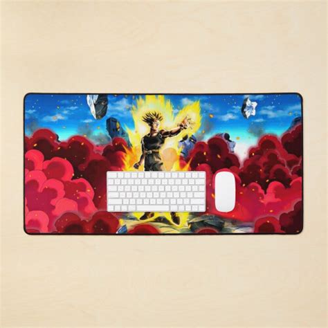 Desk Mat Future Trunks Super Saiyan Ssj Large Gaming Mouse Pad 35x16