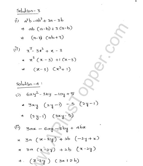 Ml Aggarwal Icse Solutions For Class 8 Maths Chapter 11 Factorisation A Plus Topper