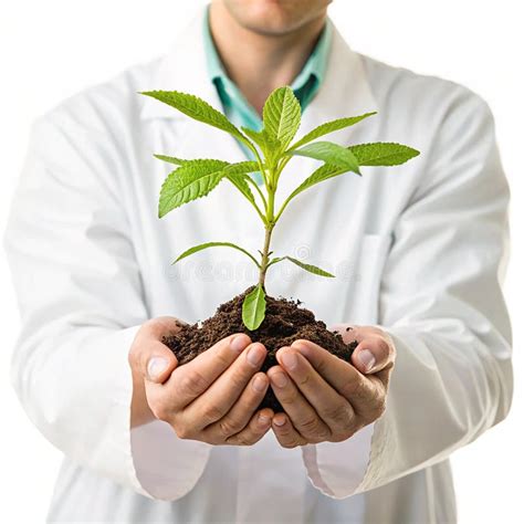Scientist Holding Bioengineered Plant Stock Illustration Illustration Of Healthcare