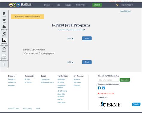 1 First Java Program Oer Commons