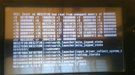WiiU Retroarch Crashes If I Attempt To Change Device Index In The RetroPad Binds Menu Issue
