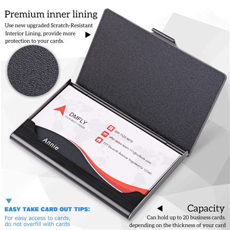 Business Card Holder Credit Card Case Slim Professional Stainless