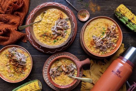 Smoky Corn Chowder With Pulled Pork • Sa Pork