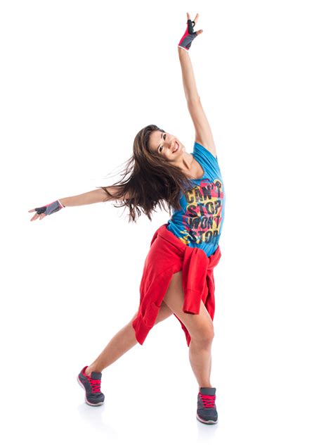 Joven Mujer Bailando La Danza De La Calle Foto Premium