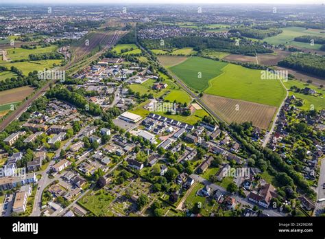Aerial View Town View Pelkum With New Housing Estate Weetfelder Straße Manfred Billinger