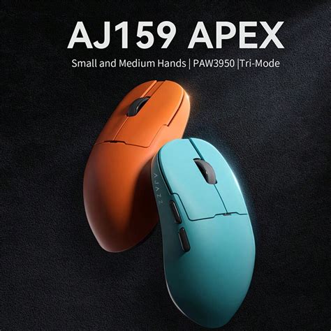 Ajazz Aj159 Apex Gaming Mouse Paw3950 High Sensitivity Wireless Tri Mode Lightweight With