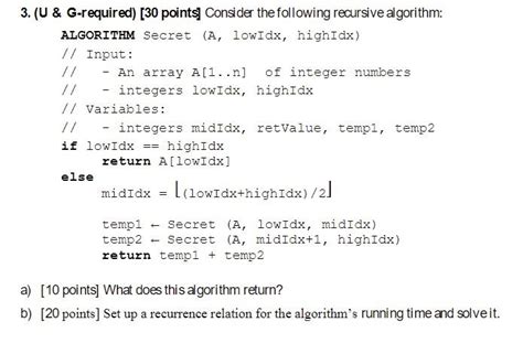 Solved U G Required Points Consider The Chegg