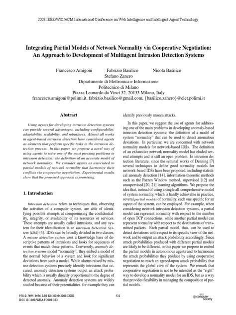 Integrating Partial Models Of Network Normality Via Cooperative