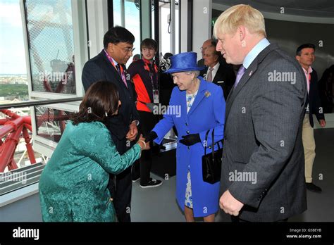 Queen Elizabeth Ii Talks To Lakshmi Mittal Who Paid For The Orbit And