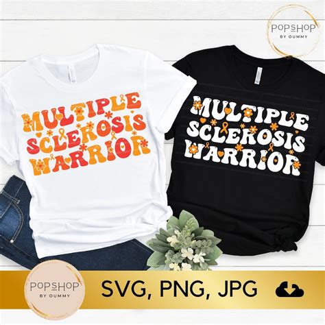 Multiple Sclerosis Warrior Svg Multiple Sclerosis Awareness Month Svg
