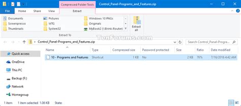 Open Programs And Features From Win X To Control Panel Or Settings Windows 10 Tutorials