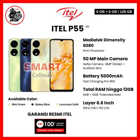 Jual HP ITEL P NFC GB GARANSI RESMI ITEL TAHUN Shopee Indonesia