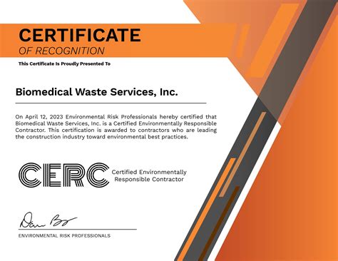 Bws Announced As A Certified Environmentally Responsible Contract Cerc