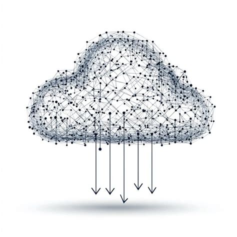 abstract cloud computing network data download technology digital