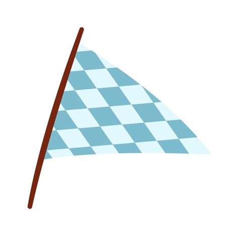 Premium Vector Checkered Triangle Flag
