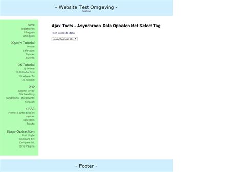 jquery ajax select getting data out of database with select stack