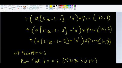 Char Arrays Examples Pb D Implement Atoi YouTube