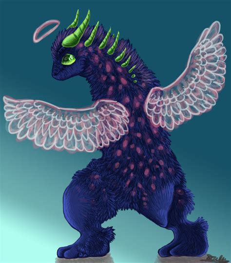 Magical Angel Lizard Monster By Ejaki On Deviantart