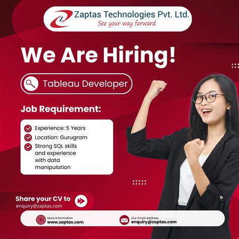 Hiring Tableaudeveloper Tableaujobs Tableaugirgaonjobs