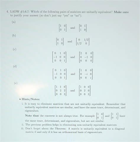 Solved 4 Ladw 5 6 7 Which Of The Following Pairs Of