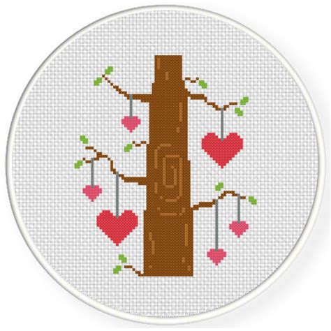 Charts Club Members Only Tree Trunk Cross Stitch Pattern Daily Cross Stitch