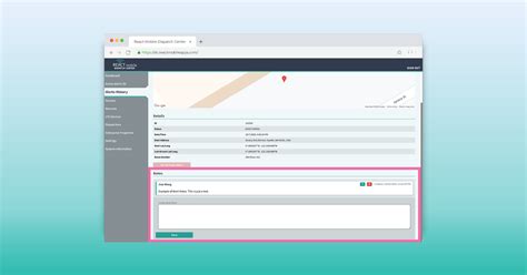 React Mobiles Dispatch Center Software Adds A New Alert Notes Feature