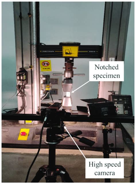 Experimental Set Up For Digital Image Correlation Dic Testing Under