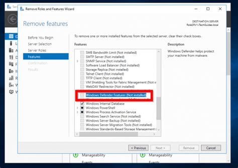 Disable Windows Defender Server 2016