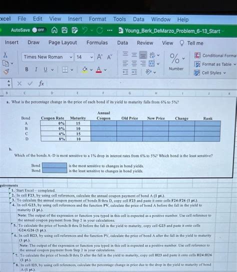 Solved Complete The Steps Below Using Cell References To