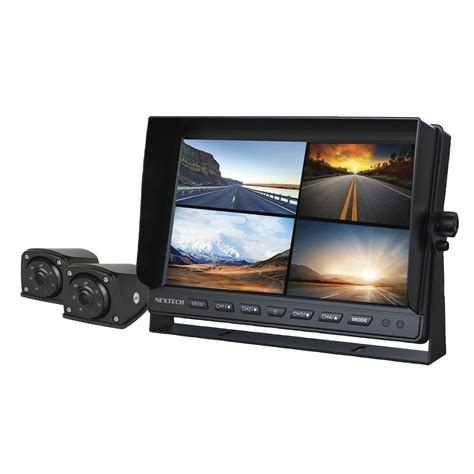 7 Inch 1080p Lcd Monitor Kit With Built In 4ch Ahd Vehicle Dvr And 2 X Wedge Style Vehicle