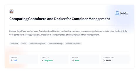 Comparing Containerd And Docker For Container Management Labex