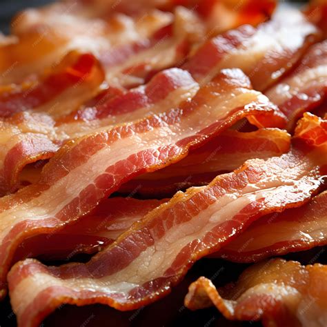 Premium Photo A Pile Of Bacon