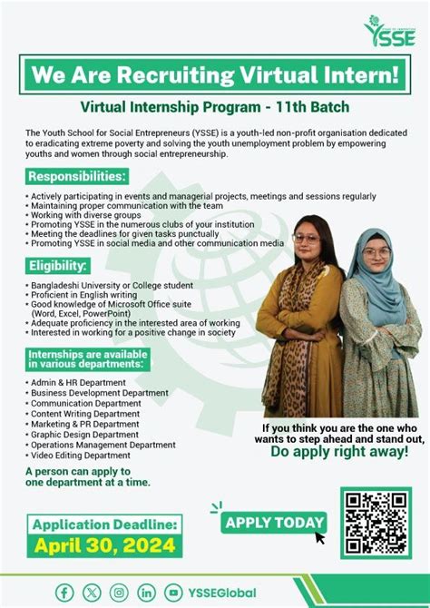 Zuhair Mohammed Omar On Linkedin Recruitment Virtualinternshipprogram Opportunity Ysse