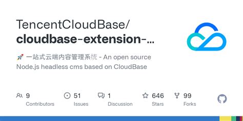 github tencentcloudbase cloudbase extension cms 🚀 一站式云端内容管理系统 an