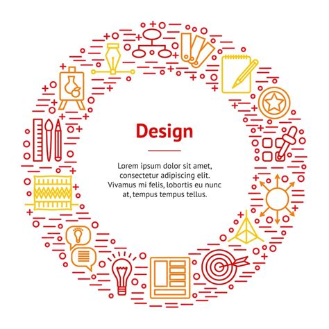 Premium Vector Design Thinking Banner Card Circle Include Of Computer