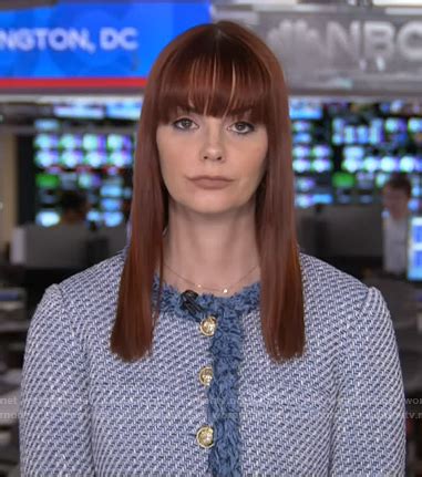 Wornontv Melanie Zanonas Blue Tweed Jacket On Nbc News Daily
