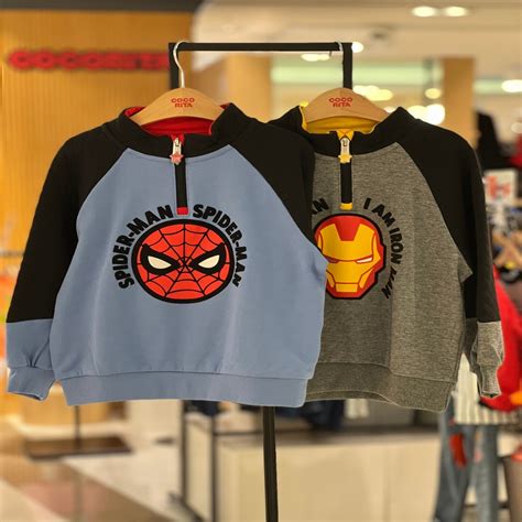 마블 스파이더맨 아이언맨 반 오픈 집업 맨투맨 Cema229m3nc강서점 이랜드몰