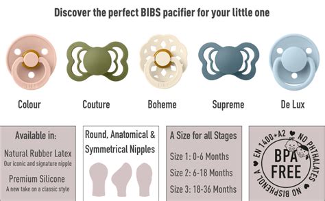 Bibs Pacifiers Try It Collection Includes Colour De Lux Couture And Supreme