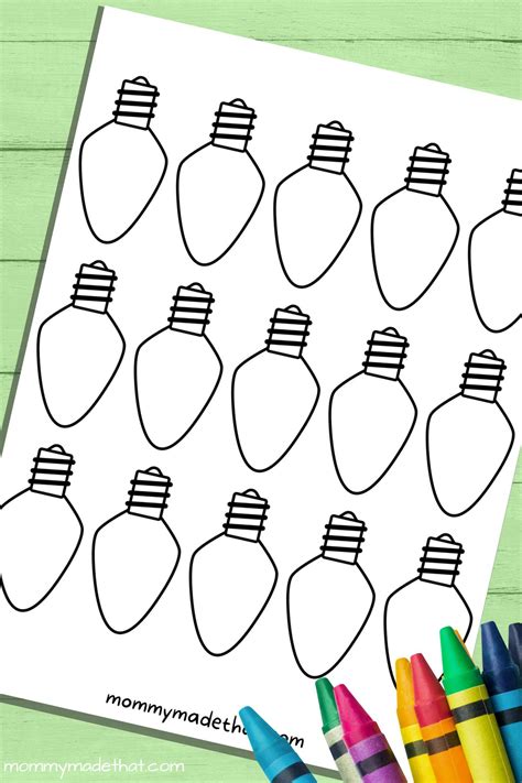 Christmas Light Pattern Template Template Samples
