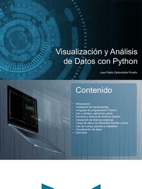 Visualización Y Análisis De Datos Con Python Pdf Lenguaje De Programación Python Lenguaje