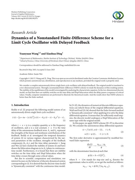 Pdf Dynamics Of A Nonstandard Finite Difference Scheme For A Limit